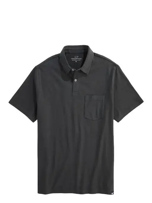 Vineyard Vines Surf Pima Cotton Polo - Jet Black