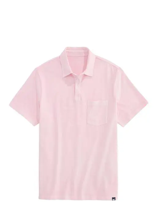 Vineyard Vines Surf Pima Cotton Polo - Pink Drink