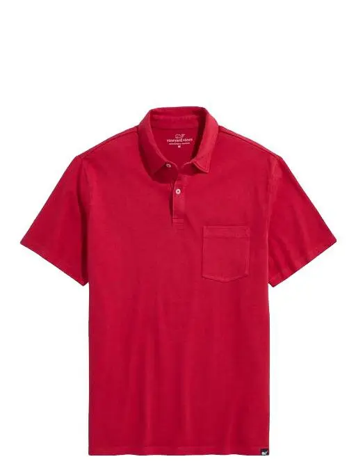 Vineyard Vines Surf Pima Cotton Polo - Red Velvet