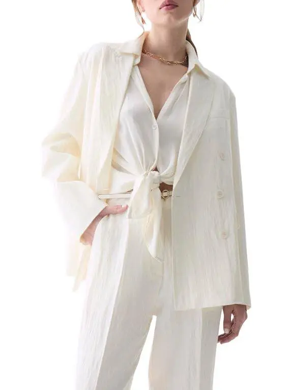 Deluc Déluc. Caleira Relaxed Blazer - Ecru