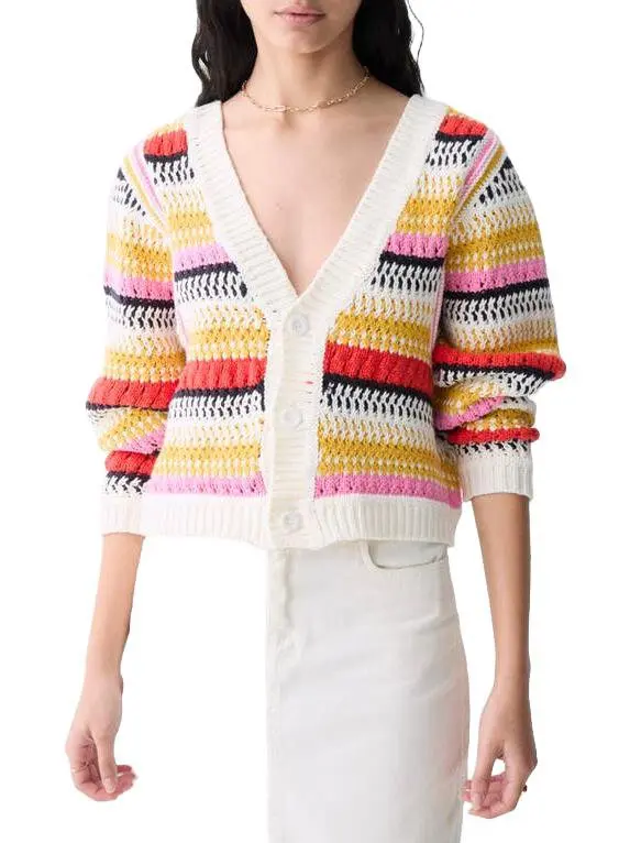 Deluc Déluc. Ponte Stripe Reversible Cardigan - Multicolor