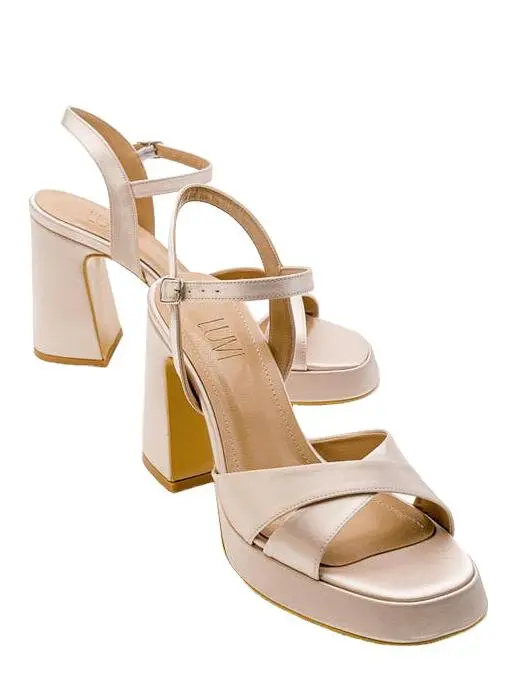 FOREVER & ALWAYS SHOES Yvonne Platform Sandals - Beige