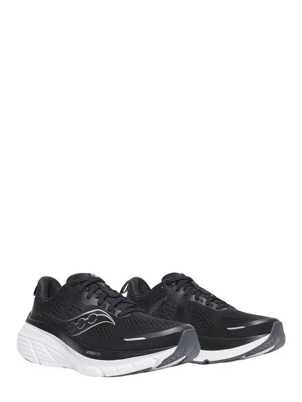 Saucony Guide 18 Lace-up Sneakers - Black/ White