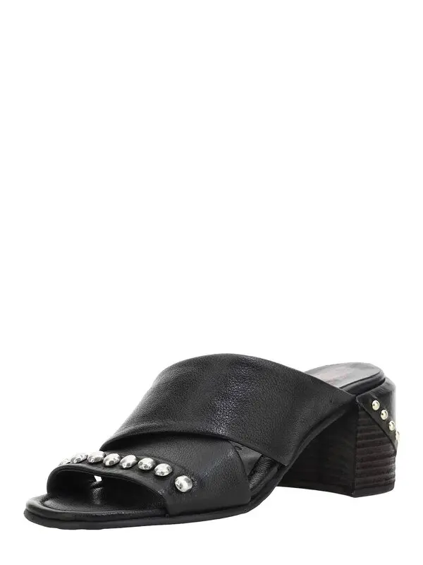 A.S.98 Merlin Studded Sandals - Black