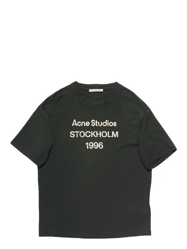 Acne Studios Relaxed Fit Logo T-shirt - Faded Black