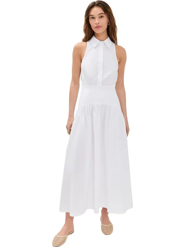 Staud Romy Maxi Dress - White
