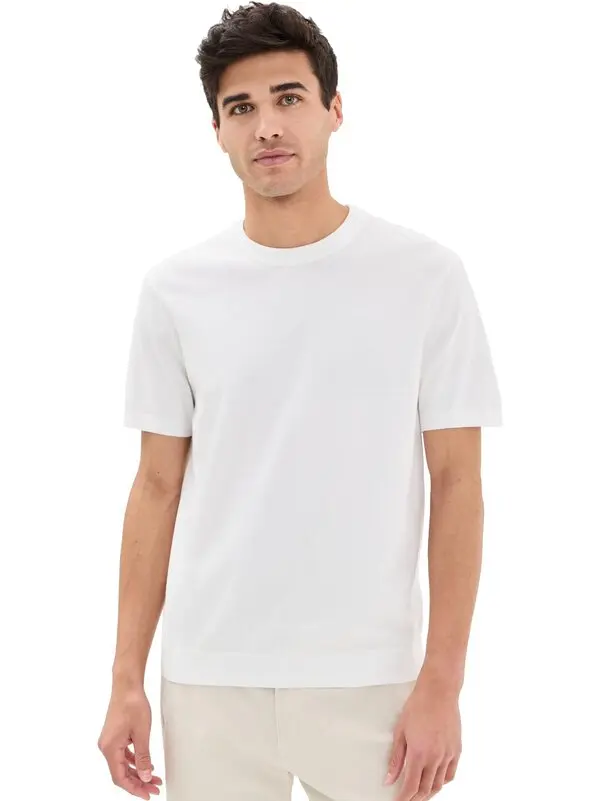 Theory Light Bilen Knit Soris Tee - White