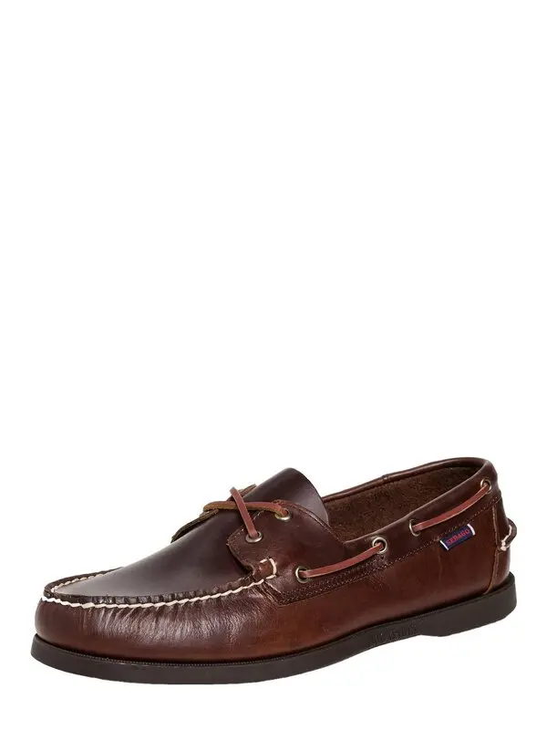 SEBAGO Dockside Portland Wax Leather Boat Shoes - Brown/gum