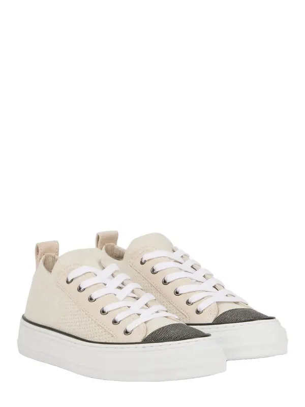 Brunello Cucinelli Monili Low-top Sneakers - Beige