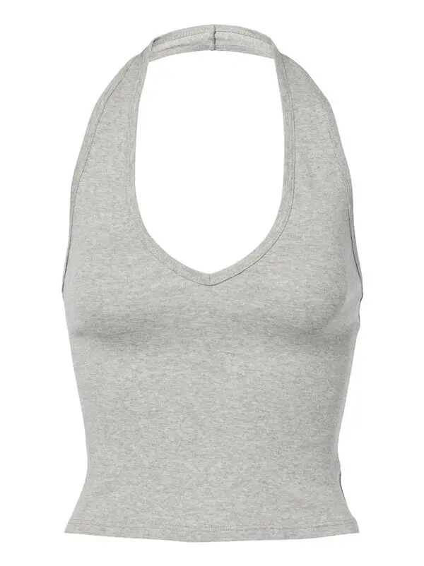 NILI LOTAN Britt Halterneck Top - Grey