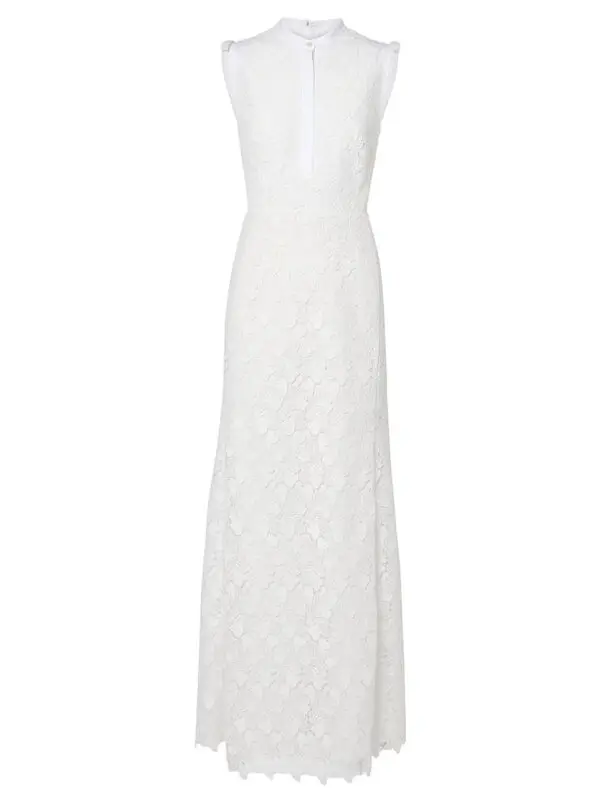 Giambattista Valli Macramé Gown - White