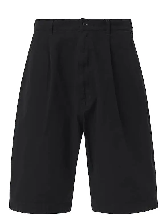 Junya Watanabe Pleated High-rise Shorts - Black