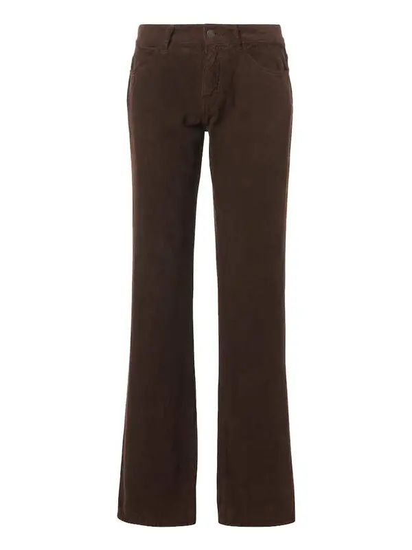 THE ROW Carlyl Straight Pants - Brown