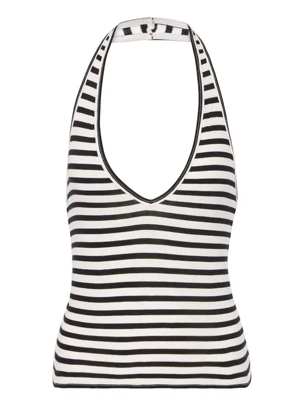 NILI LOTAN Britt Halterneck Top - White
