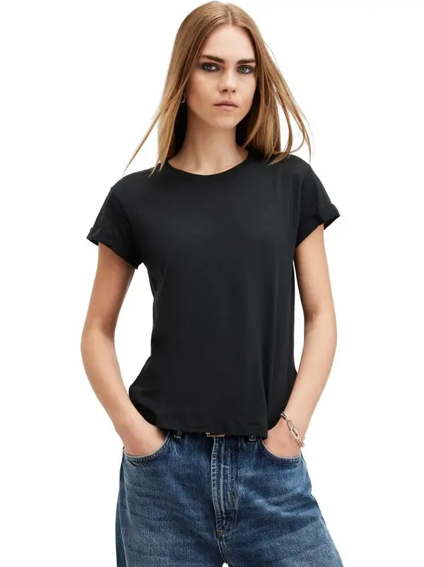 ALLSAINTS Anna Crew Neck T-shirt - Black