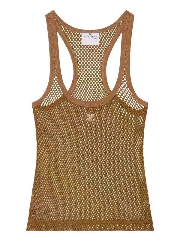 COURREGES Scuba Tank Top - Brown