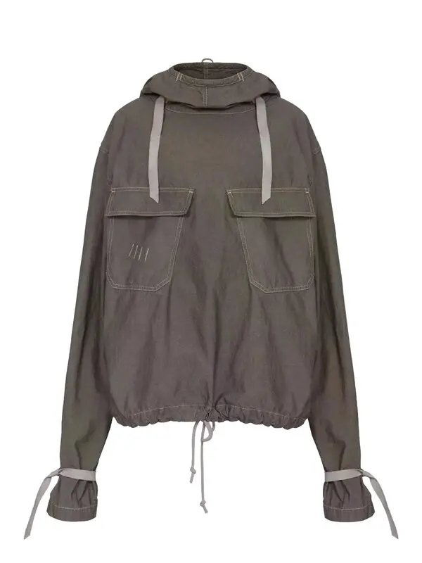 MAISON MARGIELA Hooded Denim Jacket - Grey
