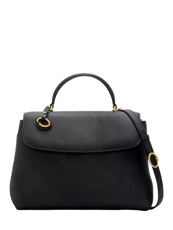 Oscar De La Renta Poppy Top-handle Bag - Black