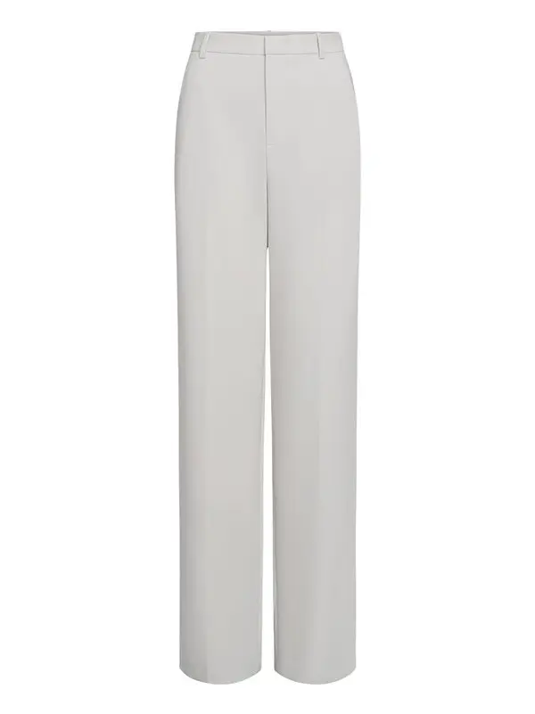 Vince High-rise Straight Leg Trousers - Salt Glass