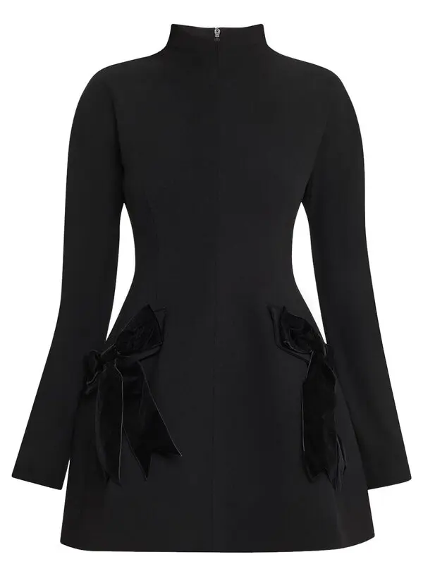 SANS FAFF Noir Long-sleeve Mini Dress - Black