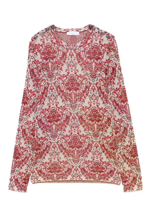 Rabanne Paisley-jacquard Top - Silver