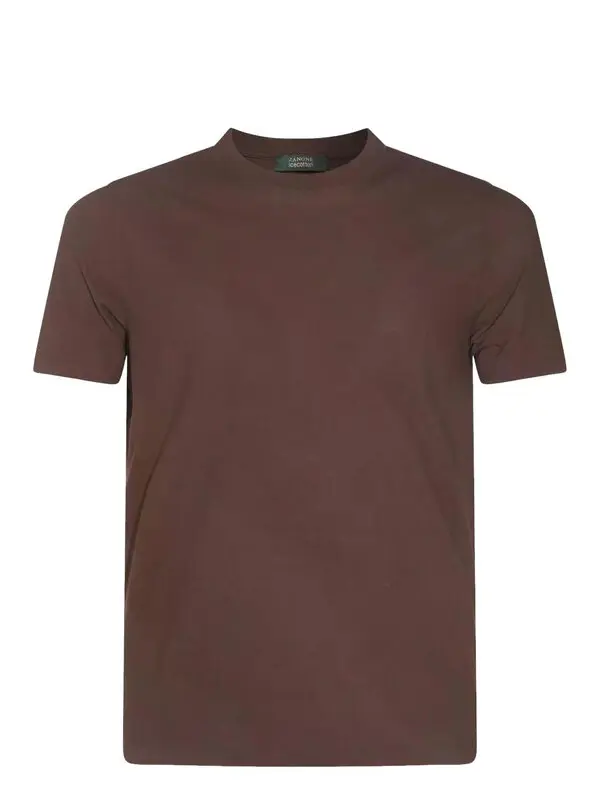 ZANONE Cotton T-shirt - Brown