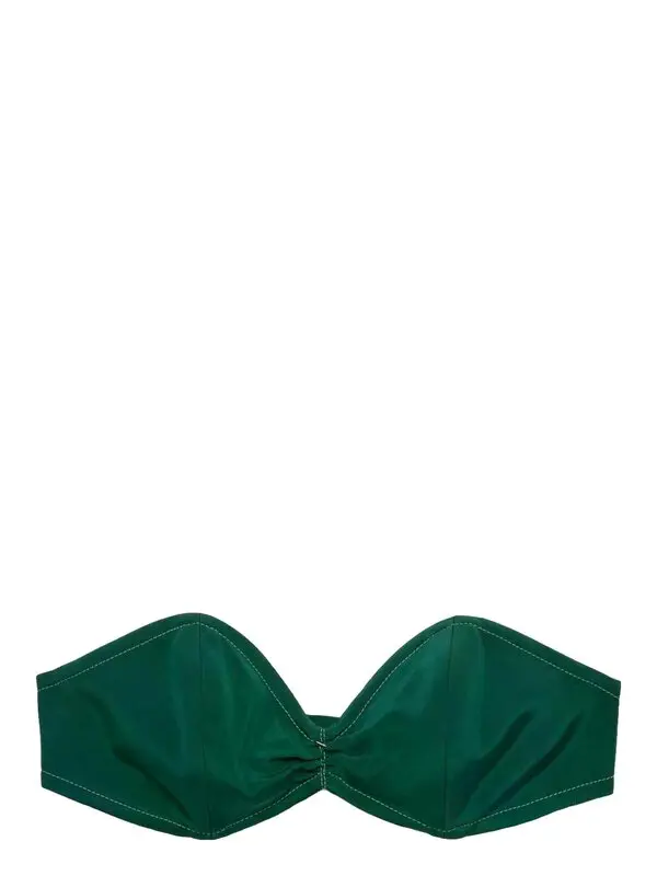 Prada Strapless Cropped Top - Green