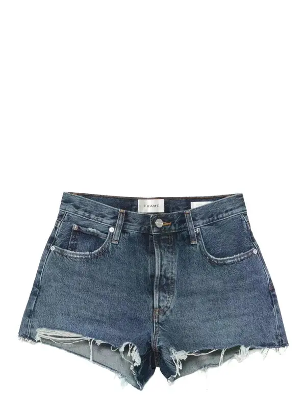 FRAME The Hang Denim Shorts - Blue