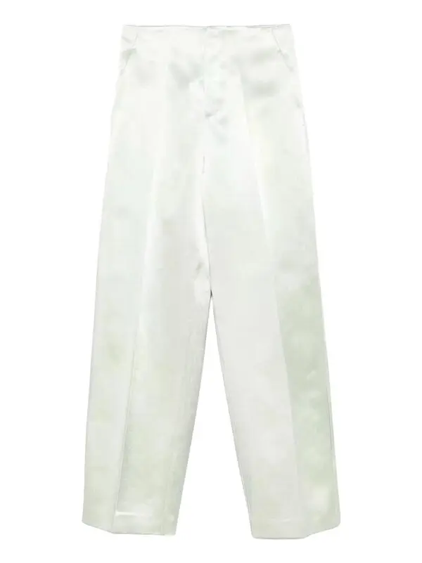 Philosophy Di Lorenzo Serafini Satin Trousers - Green