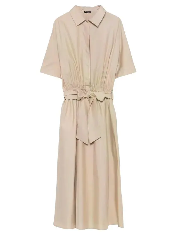 Kiton Silk Shirt Dress - Neutrals