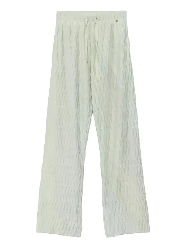 Herno Wrinkled-effect Trousers - Green