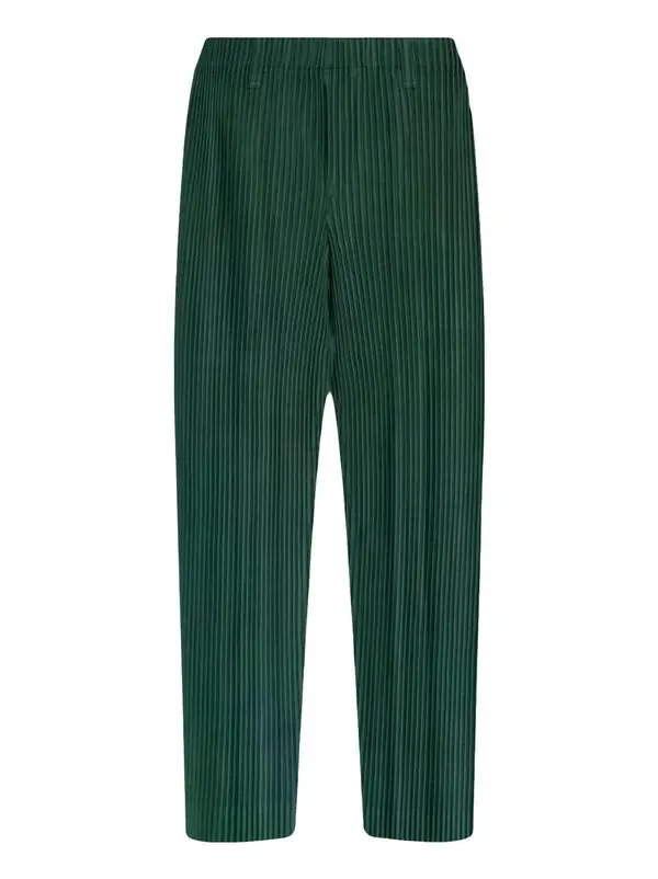 Issey Miyake Pleated Trousers - Green