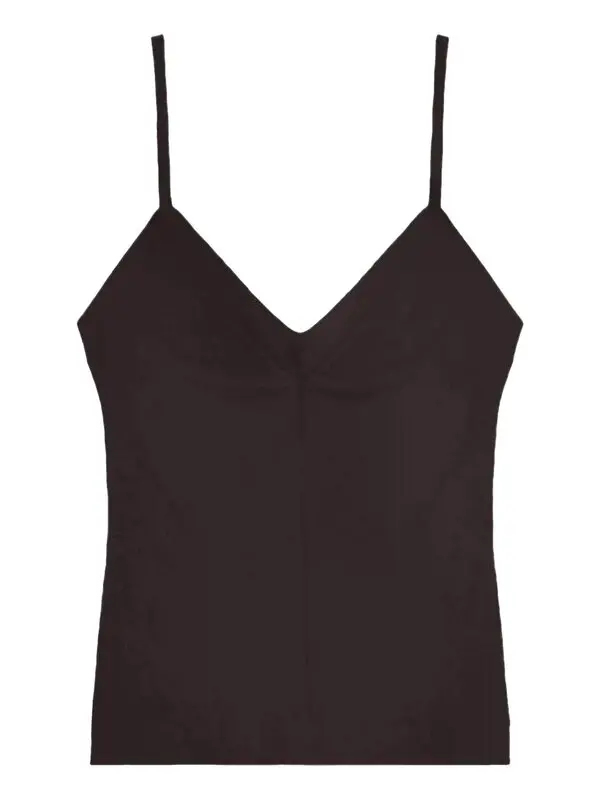 JIL SANDER Sleeveless Tank Top - Brown
