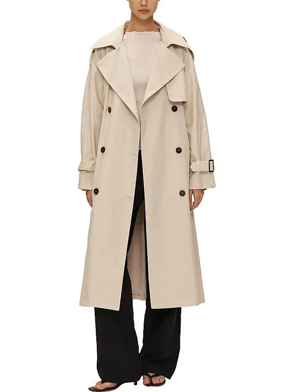 ELODIE THE LABEL Mason Trench Coat - Khaki