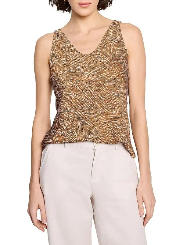 NIC+ZOE Swirling Sands Tank Top - Neutral Multi