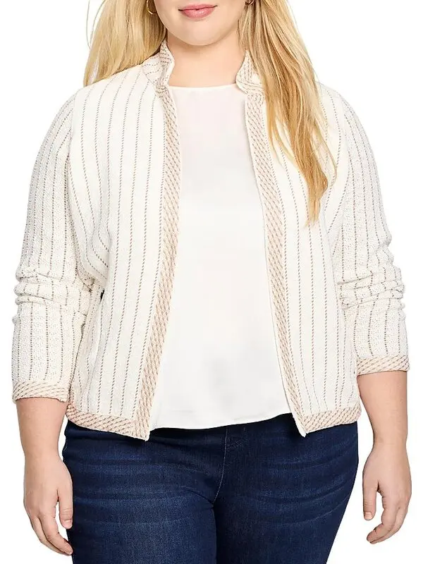 NIC+ZOE Pinstripe Jacket - Neutral Multi
