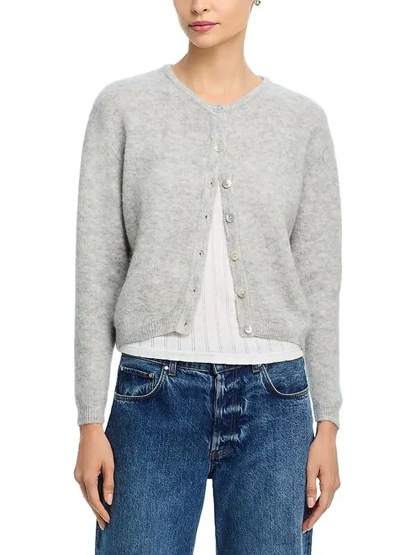 American Vintage Vito Long Sleeve Cardigan - Gris