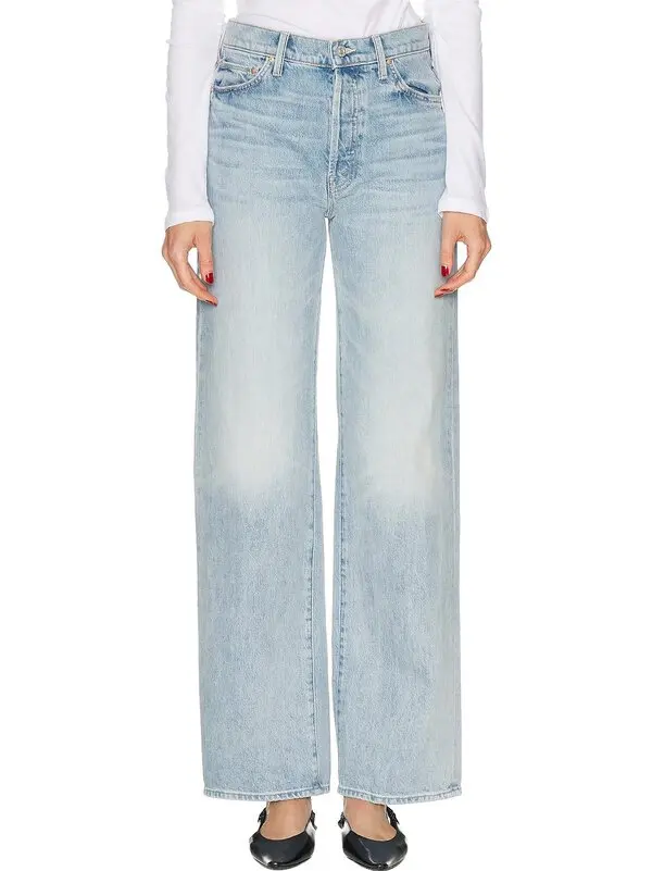 MOTHER The Dodger Button Hover Cuff Jeans - I Could Care Less