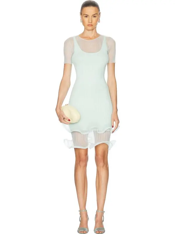 Simkhai Jett Mini Dress - Seafoam