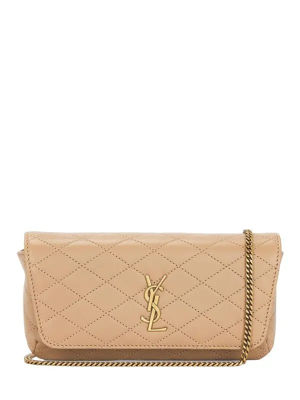 Saint Laurent Gaby Chain Bag - Dark Toffee