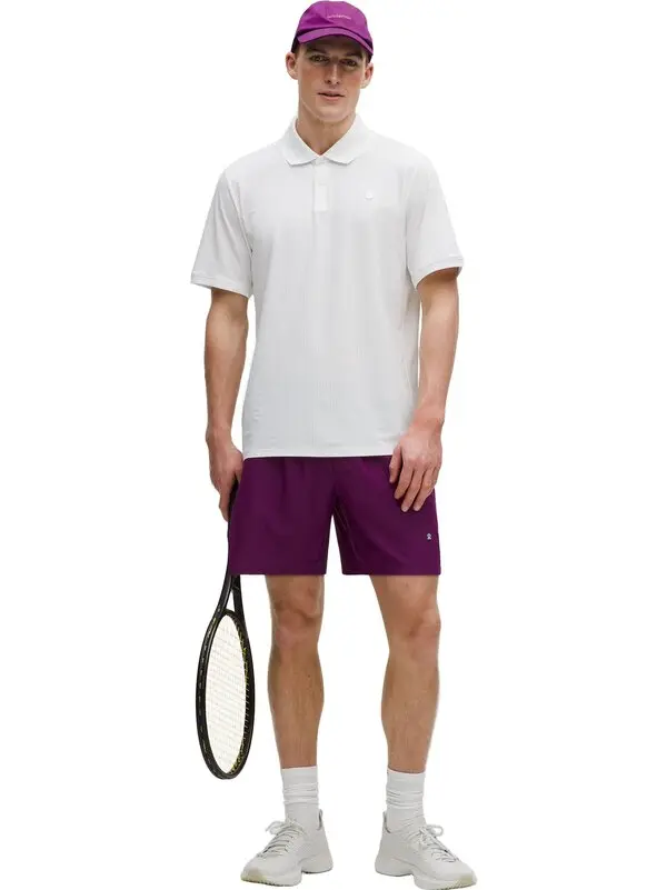 Lululemon Striped Mesh Tennis Short - Ultra Plum