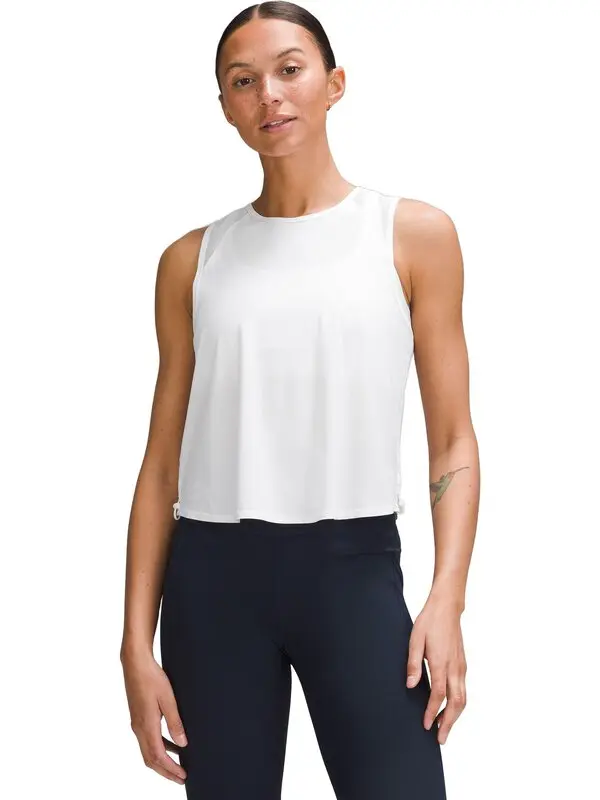 Lululemon Sculpt Cropped Tank Top - White