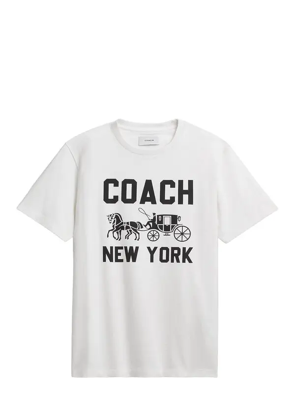 COACH Horse And Carriage Graphic T-shirt - White