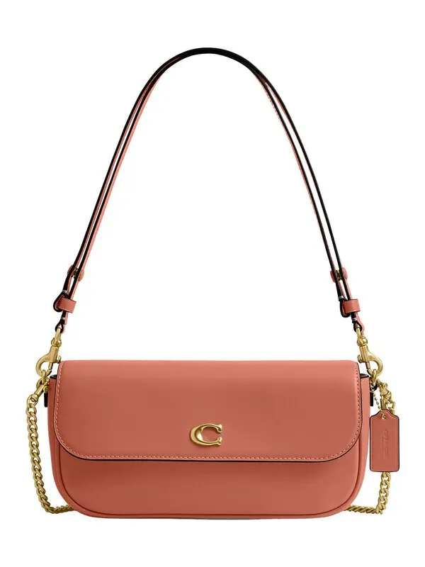 COACH Brook Flap Chain Bag - Brass/dark Peach