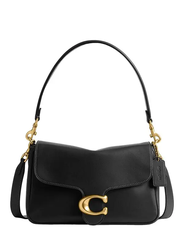 COACH® Soft Tabby Shoulder Bag - Brass/black