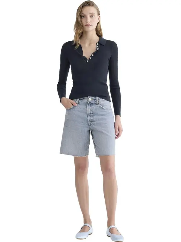 Everlane Baggy Denim Jean Short - Light Indigo