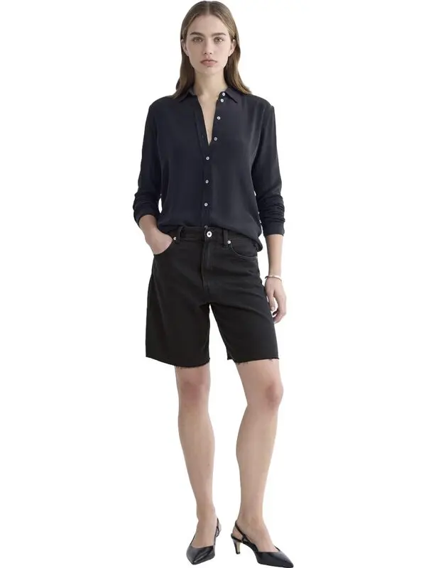 Everlane Baggy Denim Jean Short - Washed Black