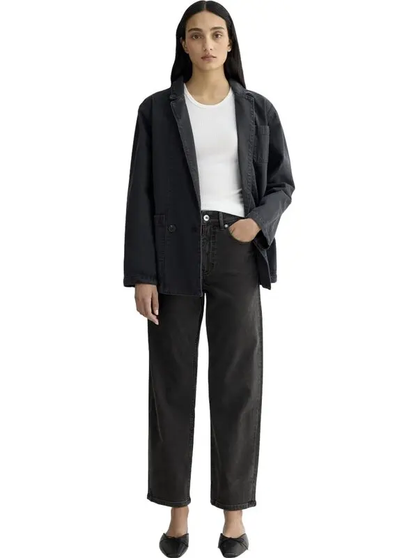 Everlane Way-high® Straight Leg Jean 2.0 - Washed Black