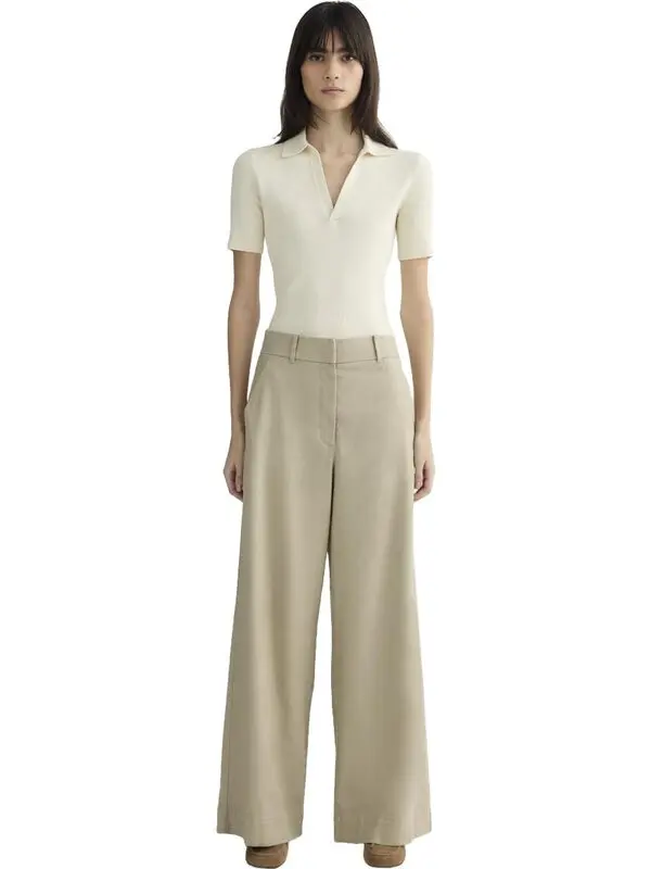 Everlane Wide-leg Stretch Linen Pant - Trench Coat Khaki