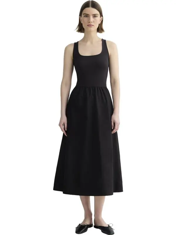 Everlane Form Riviera Midi Dress - Black
